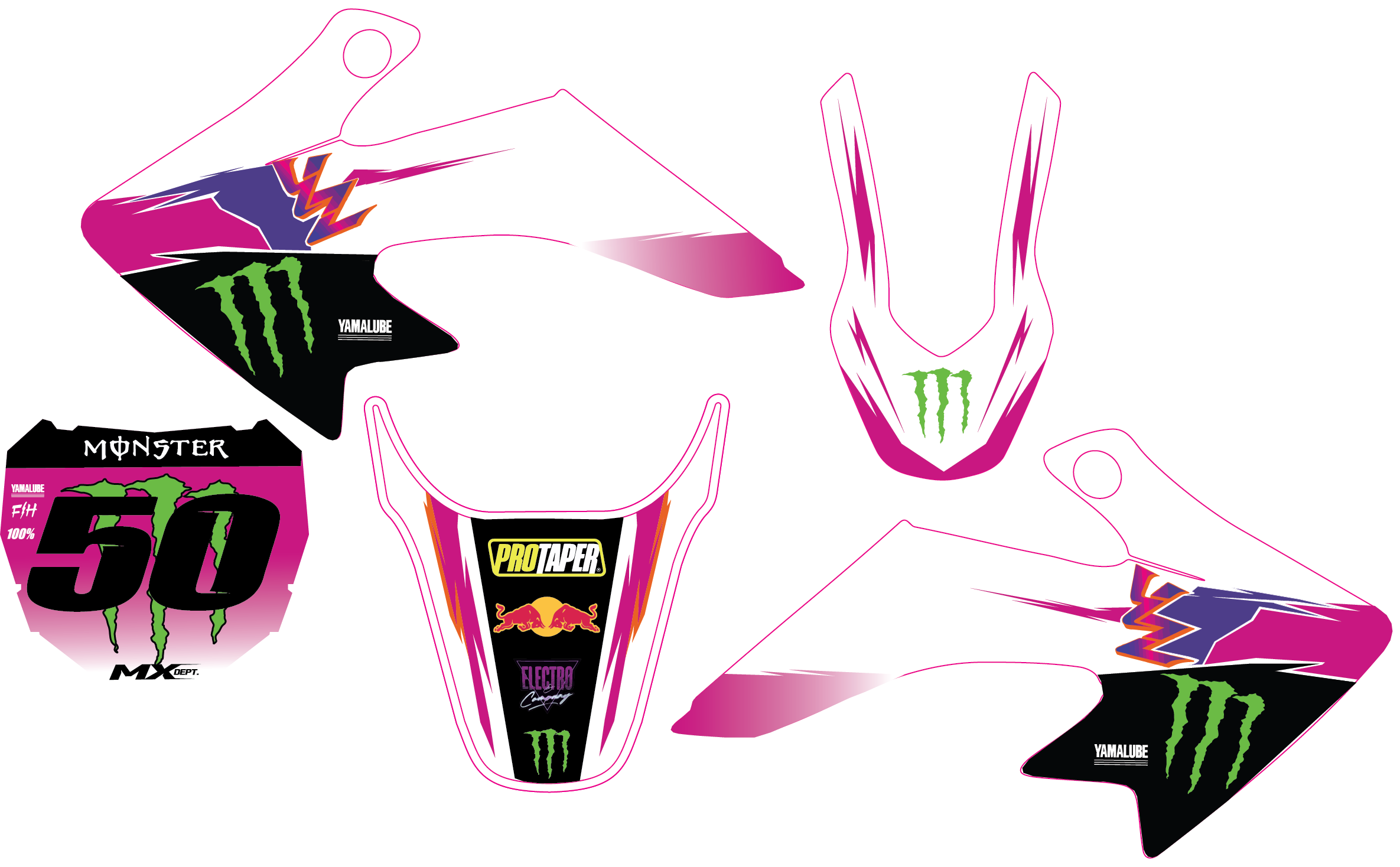 CRF 50 / Razor Replica Yamaha 50th Anniversary Graphics – MX Dept. LLC